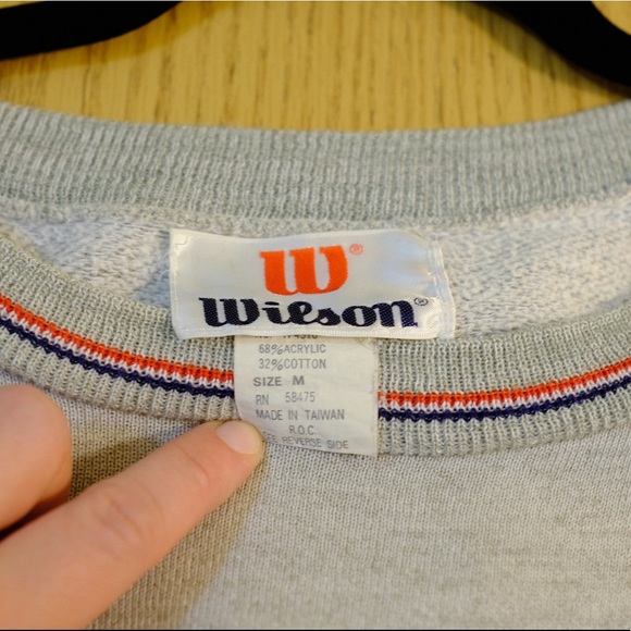 Sweaters | 8s Vintage Wilson Crewneck Sweatshirt | Poshmark